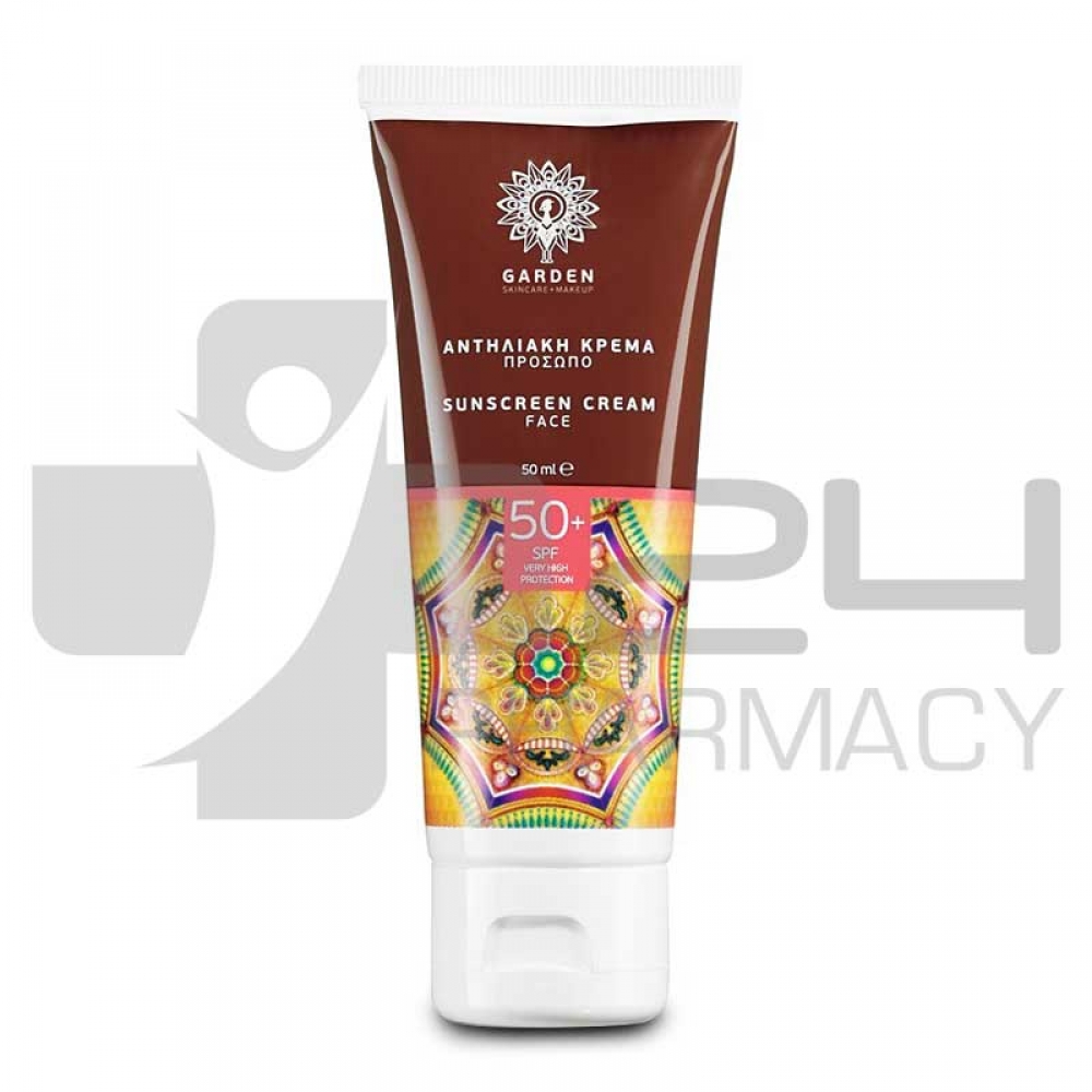 GARDEN OF PANTHENOLS ΑΝΤΙΗΛΙΑΚΗ ΚΡΕΜΑ ΠΡΟΣΩΠΟΥ SPF50+ 50ML | 24pharmacy.gr
