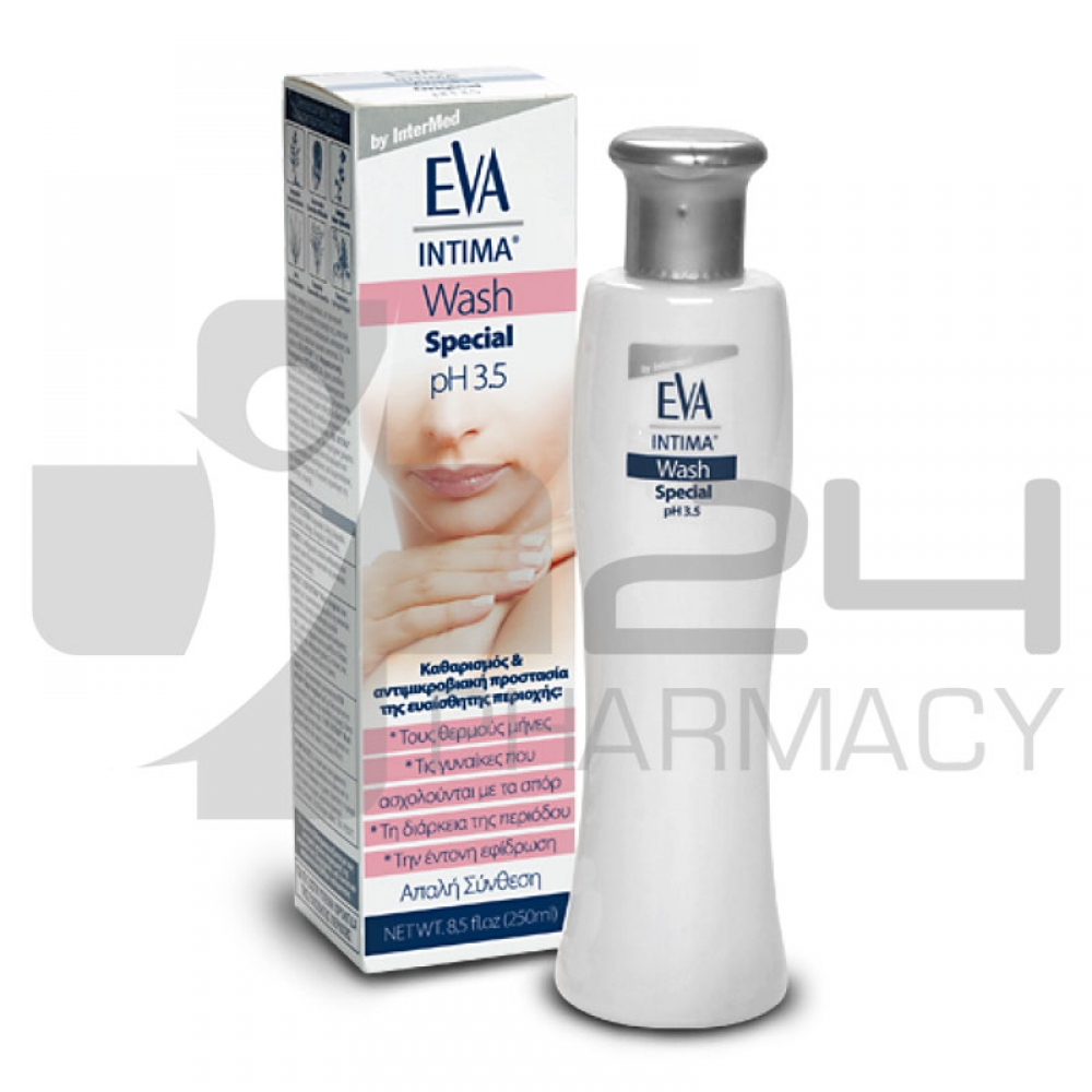EVA INTIMA WASH SPECIAL PH 3,5 ΚΑΘΑΡΙΣΜΟΣ ΕΥΑΙΣΘΗΤΗΣ ΠΕΡΙΟΧΗΣ 250ML ...