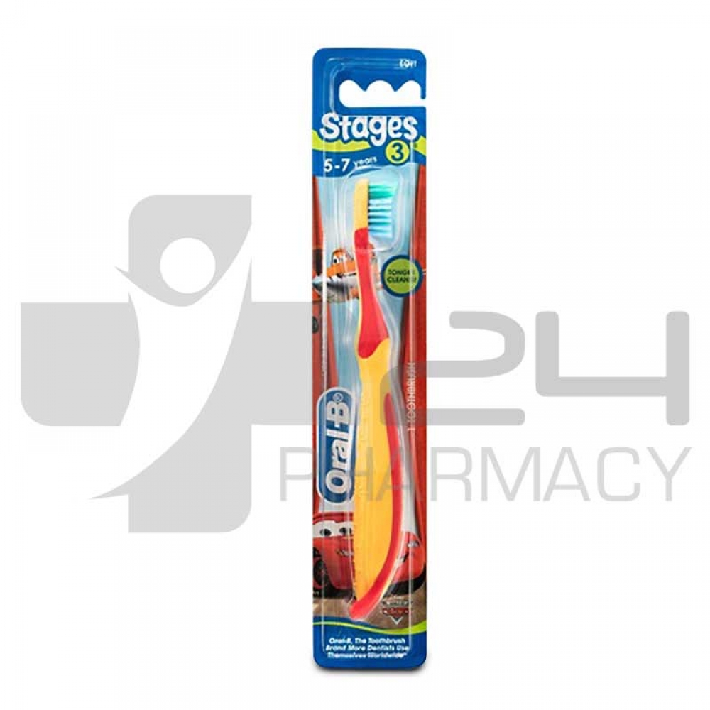 ORAL-B STAGES 3 ΜΑΛΑΚΗ ΟΔΟΝΤΟΒΟΥΡΤΣΑ ΓΙΑ 5-7 ΕΤΩΝ 1ΤΜΧ | 24pharmacy.gr