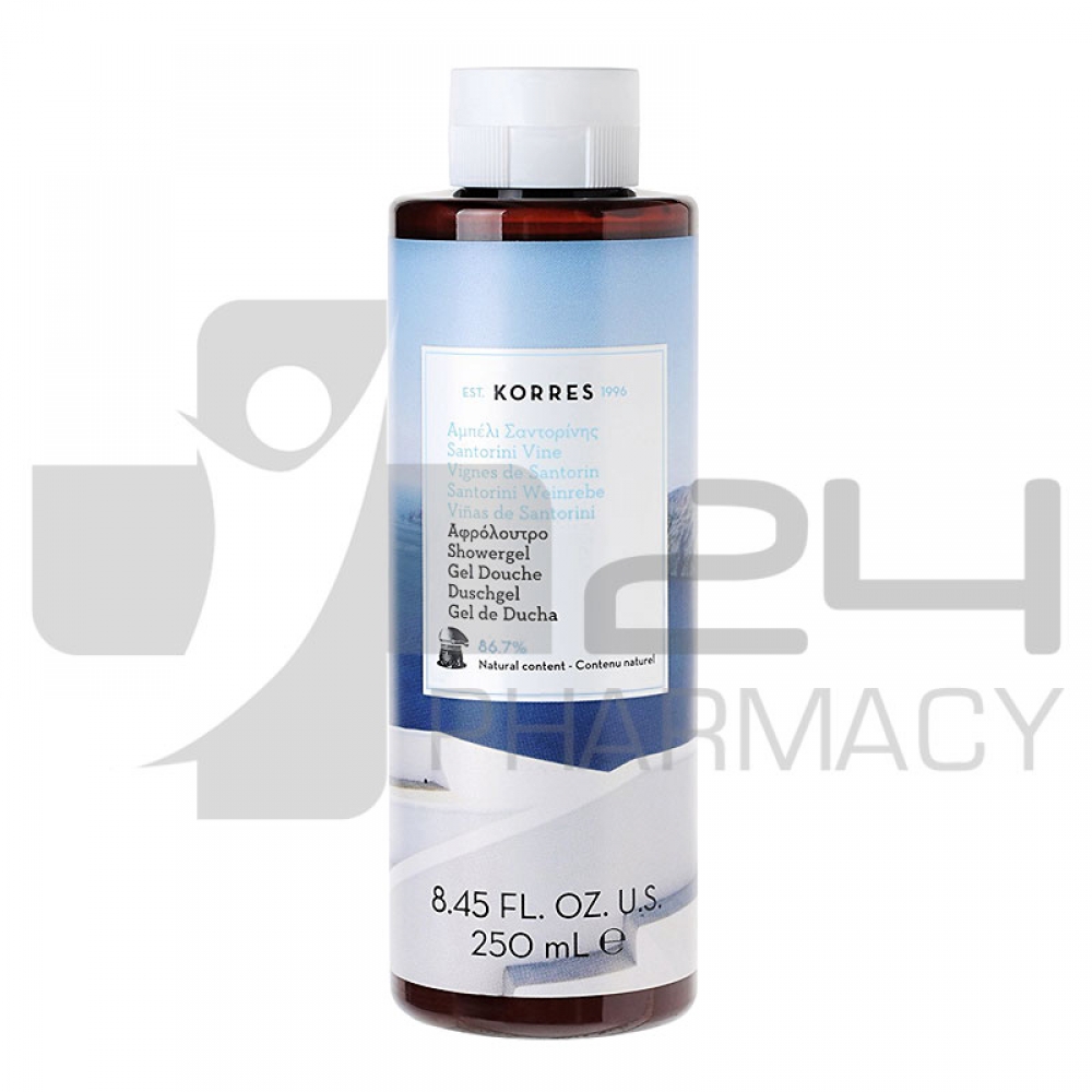 KORRES ΑΦΡΟΛΟΥΤΡΟ ΑΜΠΕΛΙ ΣΑΝΤΟΡΙΝΗΣ 250ML | 24pharmacy.gr