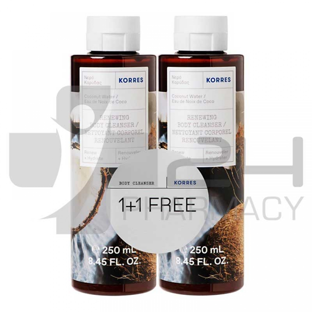 KORRES ΑΦΡΟΛΟΥΤΡΟ ΝΕΡΟ ΚΑΡΥΔΑΣ 1+1 2X250ML | 24pharmacy.gr
