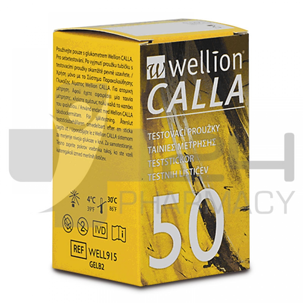 WELLION CALLA ΤΑΙΝΙΕΣ ΜΕΤΡΗΣΗΣ ΣΑΚΧΑΡΟΥ 50ΤΜΧ | 24pharmacy.gr