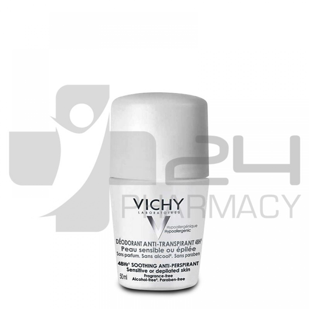 VICHY DEODORANT ΑΠΟΣΜΗΤΙΚΟ ROLL-ON ΓΙΑ ΕΥΑΙΣΘΗΤΕΣ ΕΠΙΔΕΡΜΙΔΕΣ 50ML ...