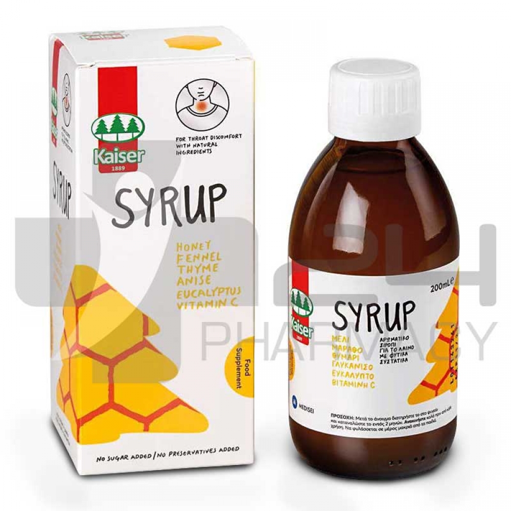 KAISER ΣΙΡΟΠΙ ΜΕ ΒΟΤΑΝΑ, ΜΕΛΙ & ΒΙΤΑΜΙΝΗ C 200ML | 24pharmacy.gr